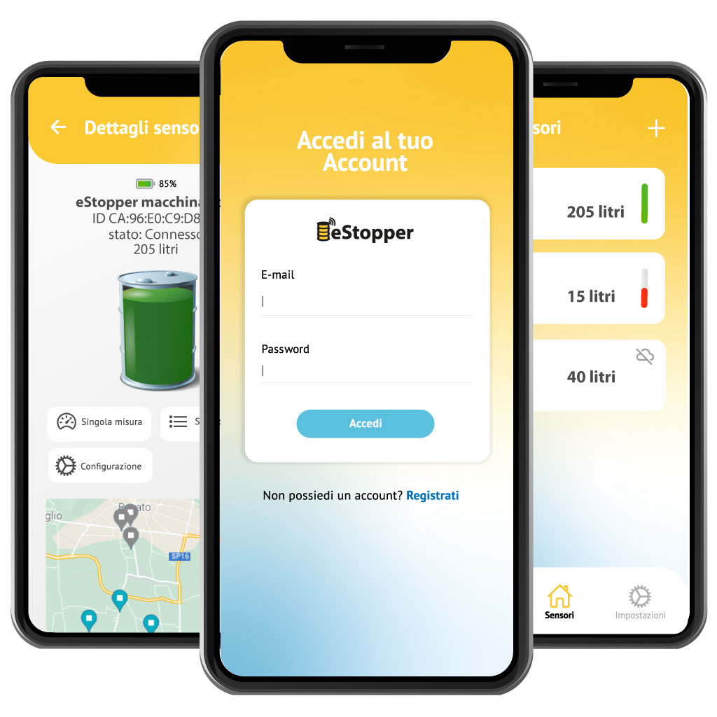 L'App dedicata al sensore eStopper
